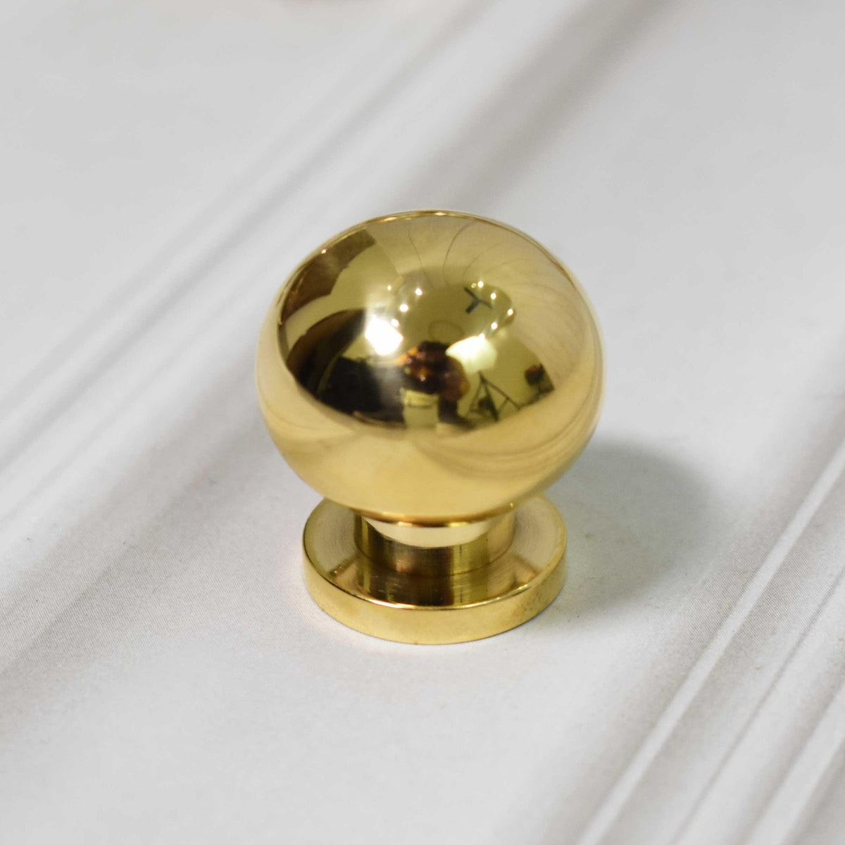 Brass Ball Knob - Unlacquered Polished Brass – Stylentdecor