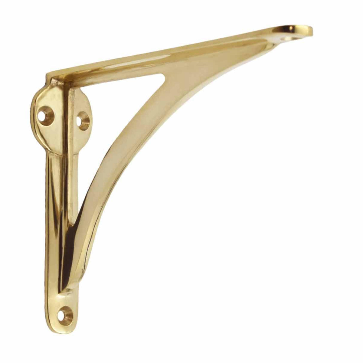 Arched Shelf Bracket - Unlacquered Polished Brass – Stylentdecor