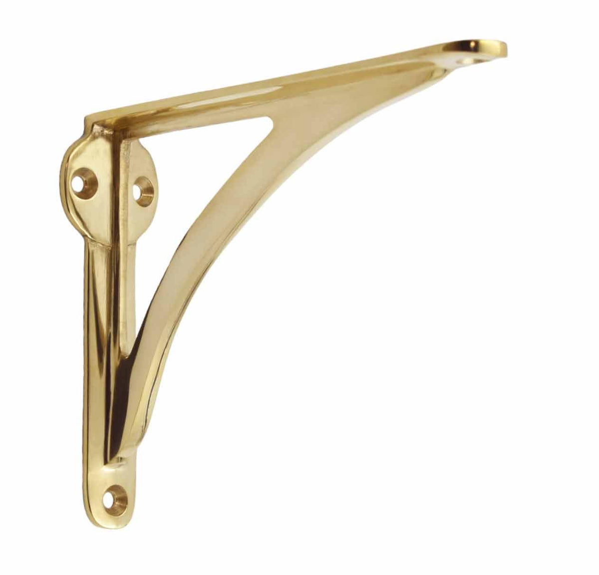 Arched Shelf Bracket - Unlacquered Polished Brass – Stylentdecor