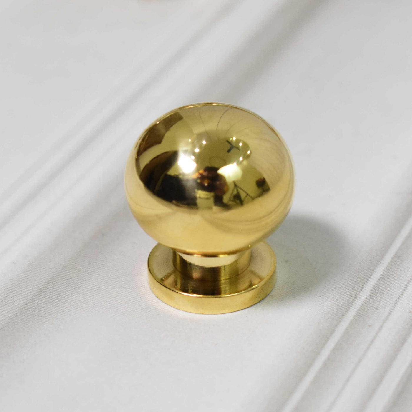 Brass Ball Knob - Unlacquered Polished Brass – Stylentdecor