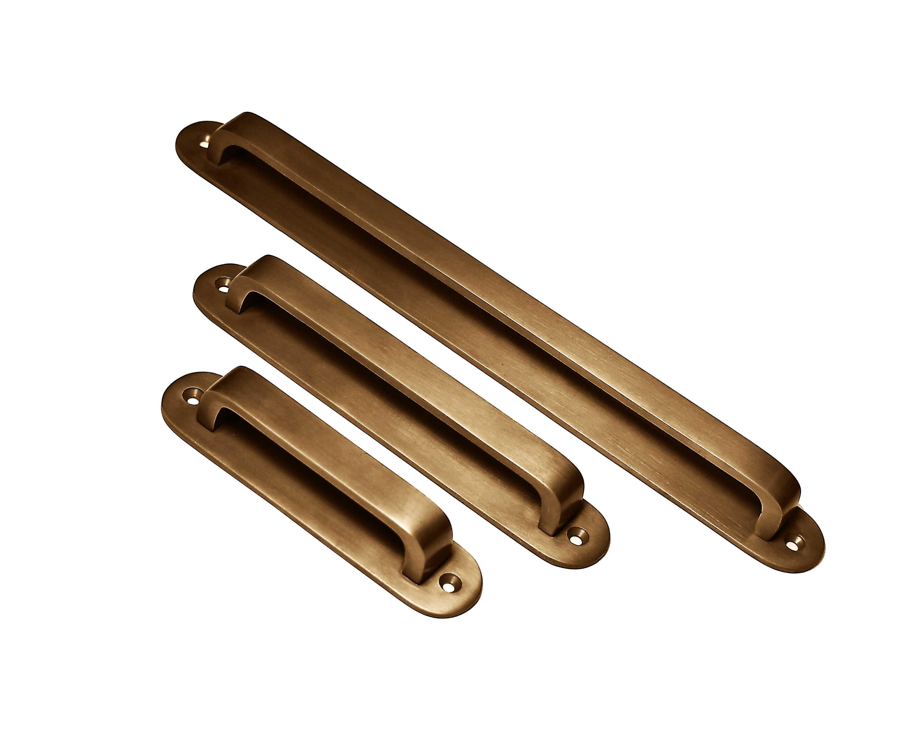 Brass Antique Round Drawer Pulls with Backplate – Vintage Cabinet ...