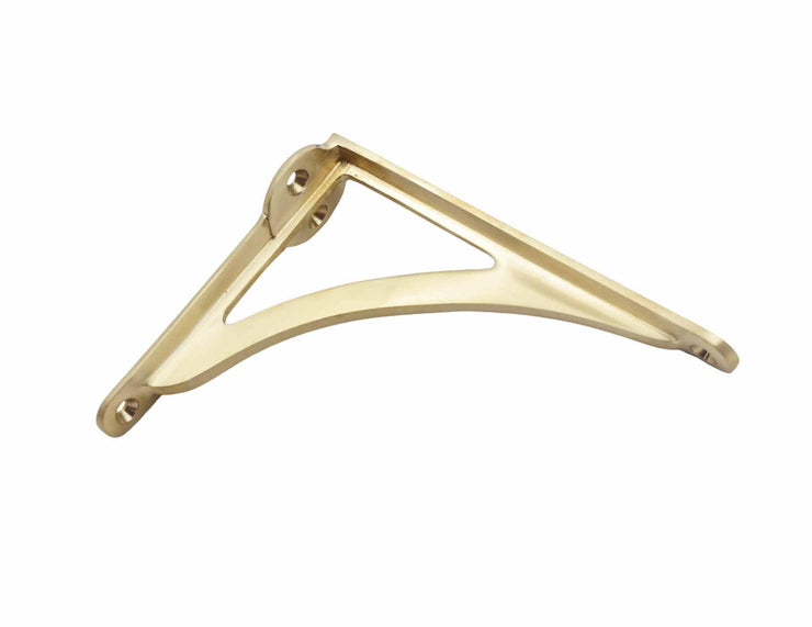 Arched Shelf Bracket - Brass Brushed/Satin - Stylish Hardware for ...