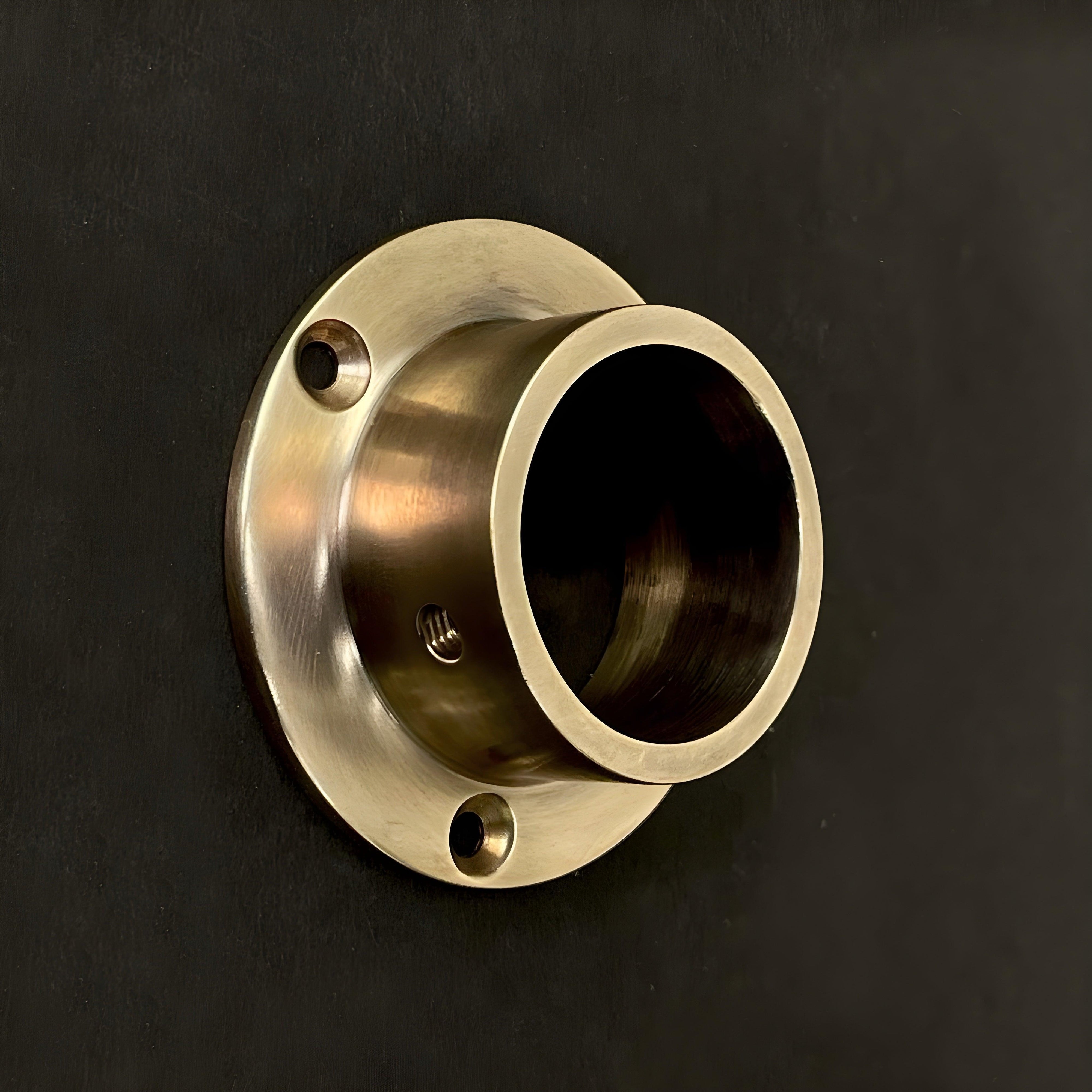 1-1/4'' Polished Brass Closet Rod Brackets | Durable & Easy ...