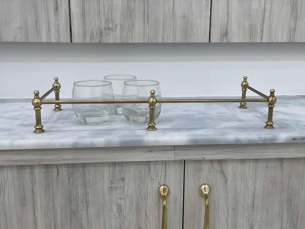 Victorian Brass Gallery Rail - Antique Brass – Stylentdecor