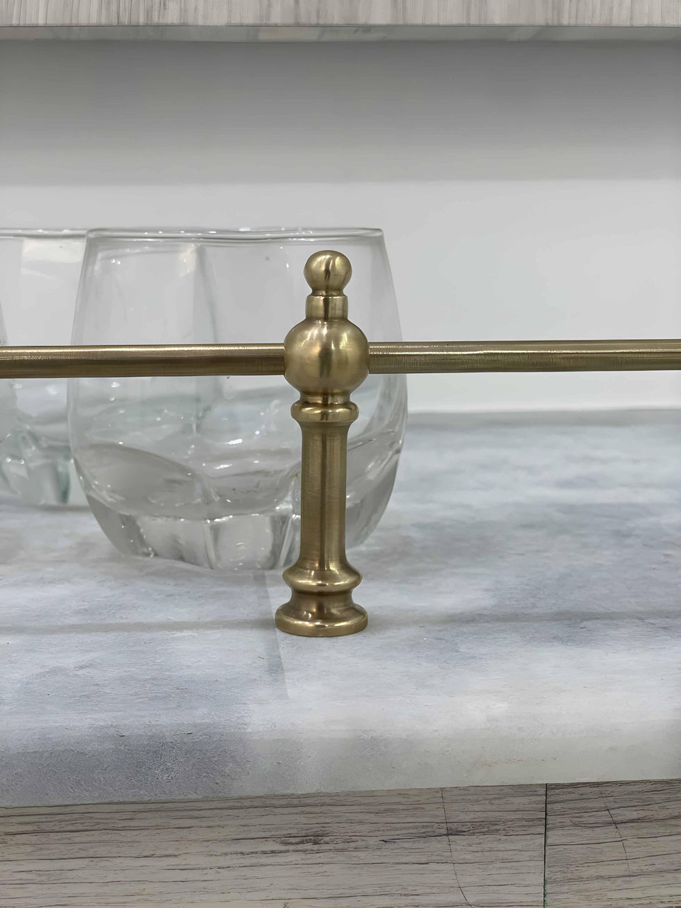 Victorian Brass Gallery Rail - Antique Brass – Stylentdecor
