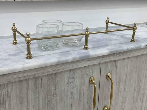 Victorian Brass Gallery Rail - Antique Brass – Stylentdecor