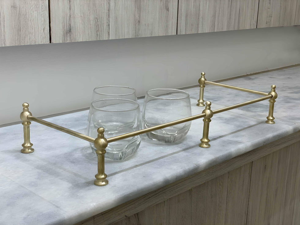 Victorian Brass Gallery Rail - Brushed Brass – Stylentdecor
