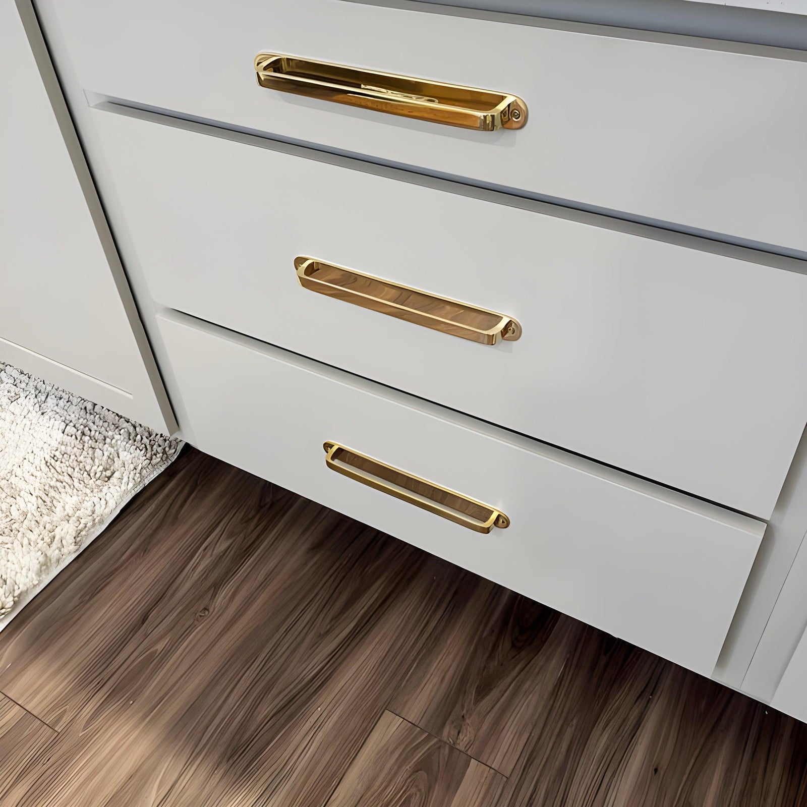 Round Drawer Pulls with Backplate - Unlacquered Polished Brass ...