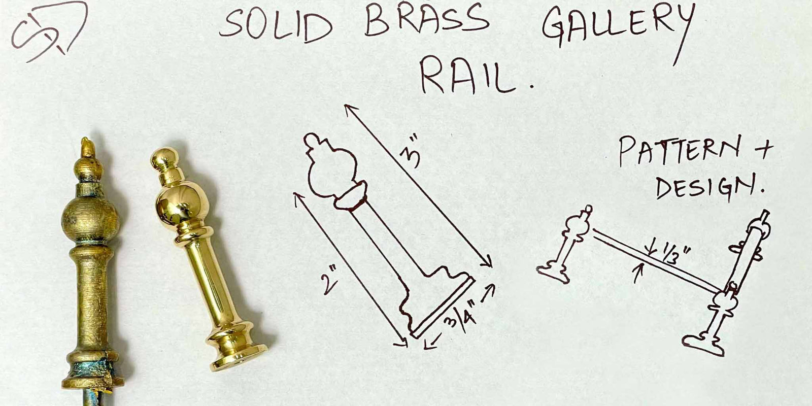 Stylentdecor: Solid Brass Gallery Rail